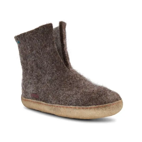 BETTERFELT High Boot With Natural Crepe Rubber Sole - Brown