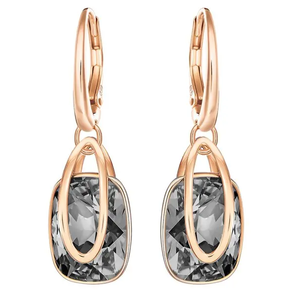 SWAROVSKI Holding Drop Earrings - Grey