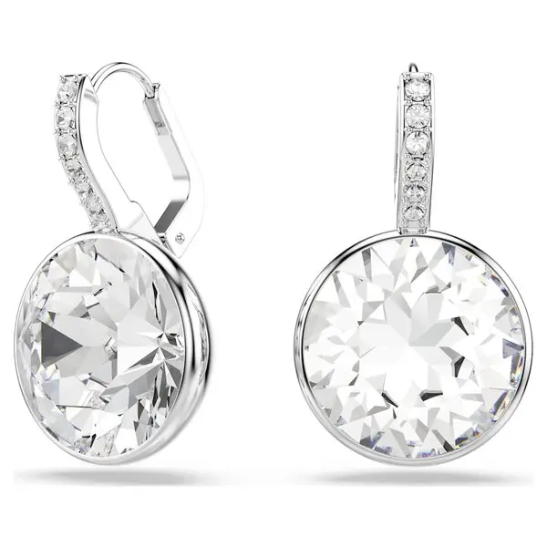 SWAROVSKI Millenia Drop Earrings With Octagon-cut Crystal - White