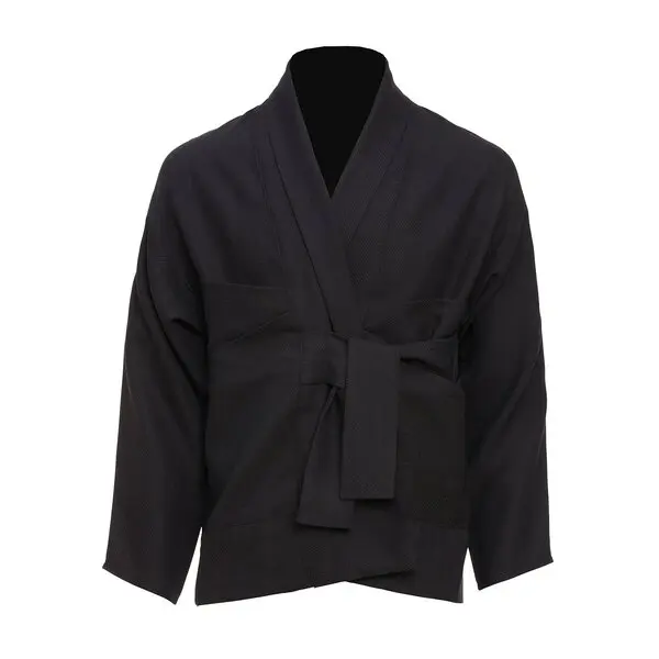 MOE Diagonal Bronze Vest Jacket Double Pockets - Blue