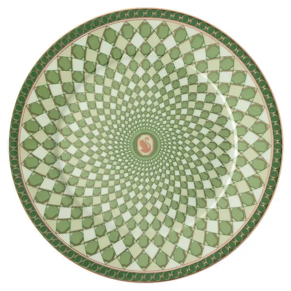 SWAROVSKI Signum Bread Plate - Green