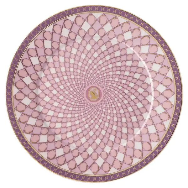 SWAROVSKI Signum Bread Plate - Pink