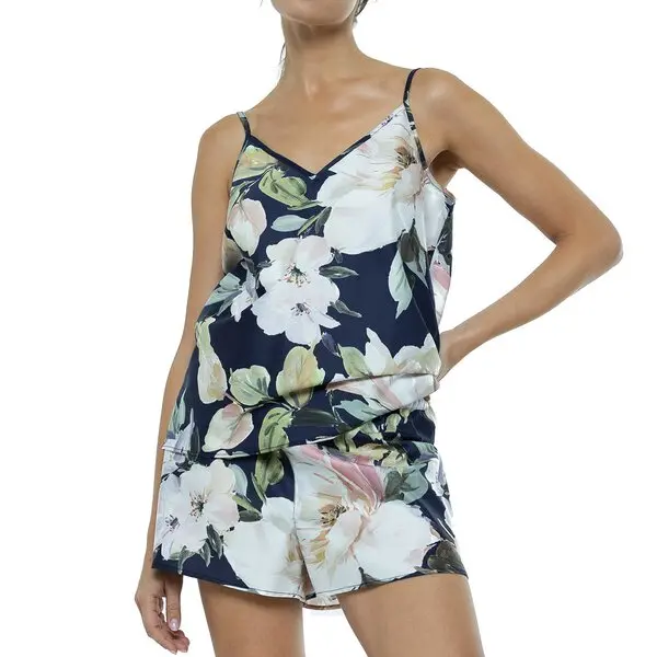 DECOFLUX HOME Cotton Short Pyjama Set Harmony Dark - Blue