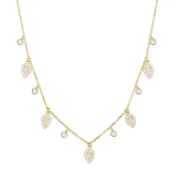 KAMARIA Queen Choker Necklace With Crystals - Gold