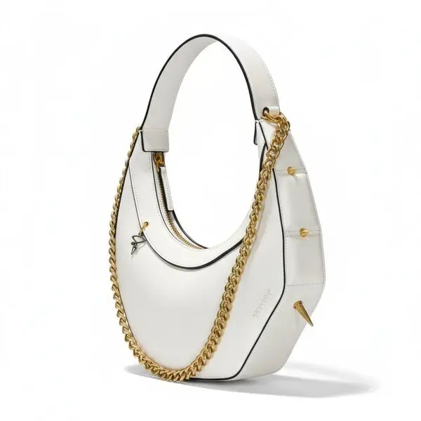 PIMPINICCHIO NEWYORK Asymmetrical Hobo Bag - White