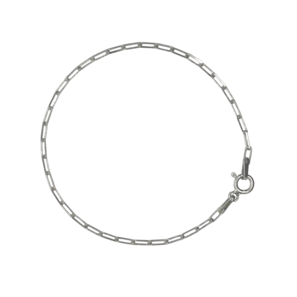 SPERO LONDON Rectangular Sterling Chain Bracelet