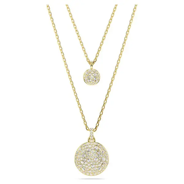 SWAROVSKI Sublima Layered Pendant Necklace With Crystal Pav - White