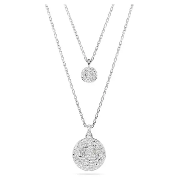 SWAROVSKI Layered Pendant With Crystal Pav - White