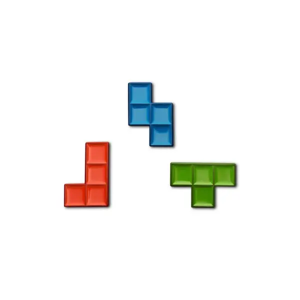 MAKE HEADS TURN Blue / Green / Red Enamel Pin Tetris - Blue/green/red