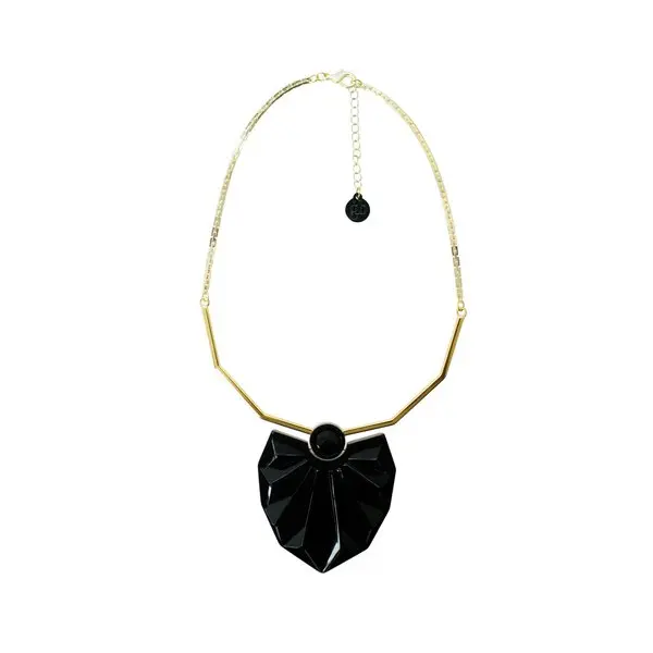 GISSA BICALHO Handmade Acrylic Necklace Choker Papyrus