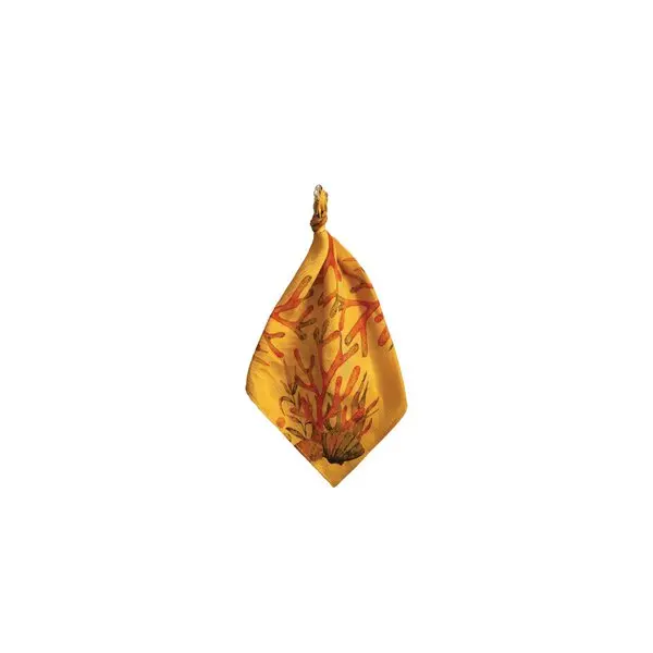 SUKI WANG LONDON Marigold Coral Printed Single Earring - Orange