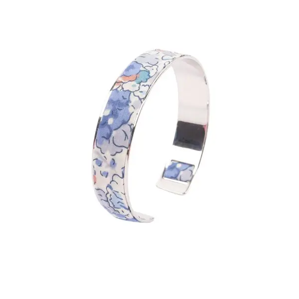 LE COLONEL Silver / Blue Blue Claire Aude Liberty Bracelet Silver - Silver/blue