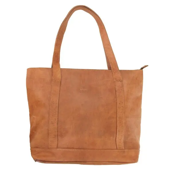 BERBER LEATHER Neutrals The Nador Tote Bag In Tan - Brown