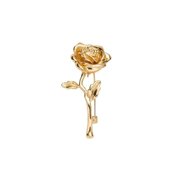 CHANEL JOAN ELKAYAM Rose Brooch - Gold