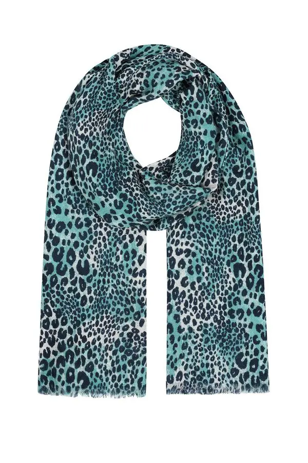 MERCY DELTA Cashmere Signature Scarf Ravello Azure - Blue