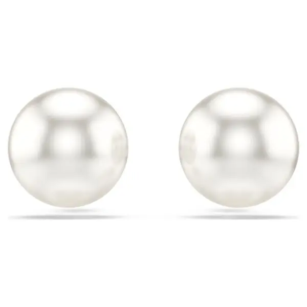 SWAROVSKI Matrix Stud Earrings With Pearl And Zirconia - White