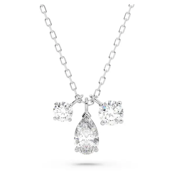 SWAROVSKI Mesmera Pendant Necklace With Pear And Round Cut Zirconia - White