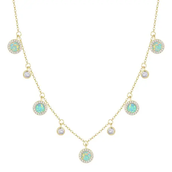 KAMARIA Drops Of Jupiter Opal Necklace - Gold