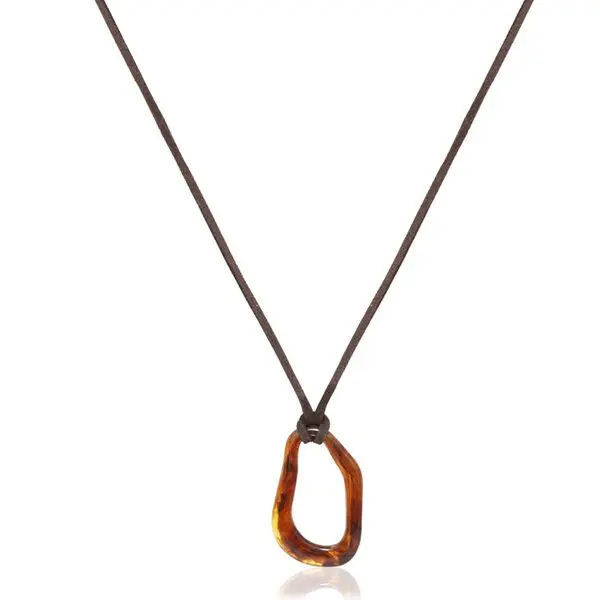 A WEATHERED PENNY Ember Necklace Dark - Brown