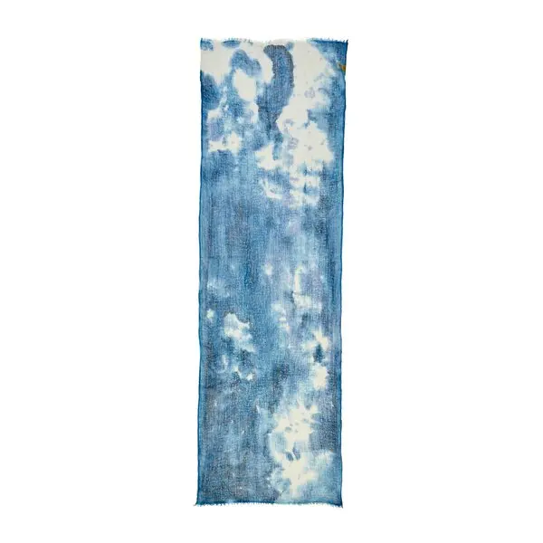 VANILLA&CHOCOLATE Textured Scarf Berry Variegated - Blue