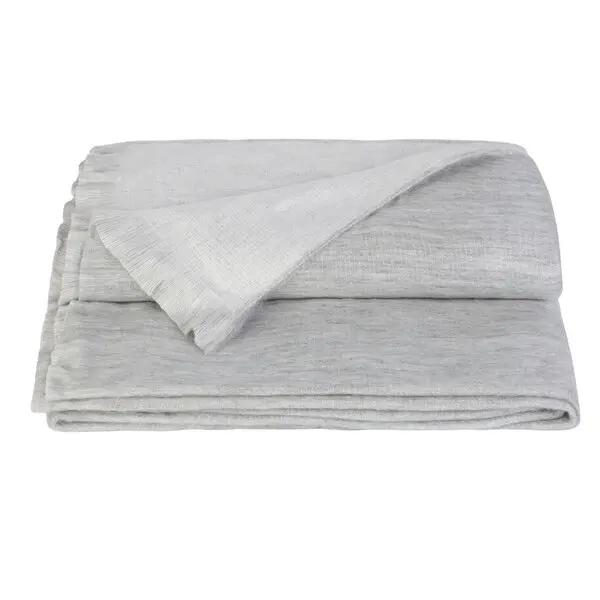 ALPACA LOCA Double Plaid Light Grey / White - Grey/white