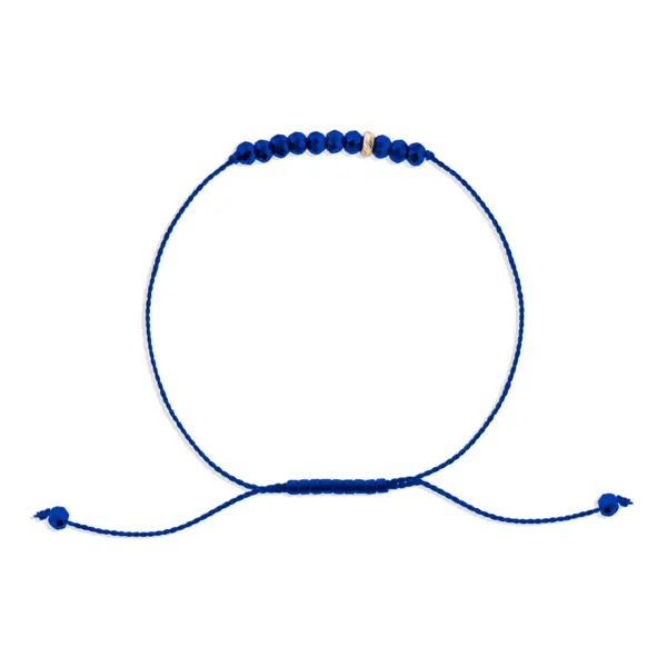 C. GRASSI The Energy Project Bracelet – Expression With Lapis Lazuli & Solid 14k Gold Bead - Blue