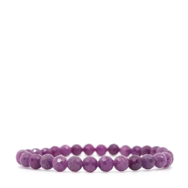 Shar Oke Natural Ruby Bracelet - Pink