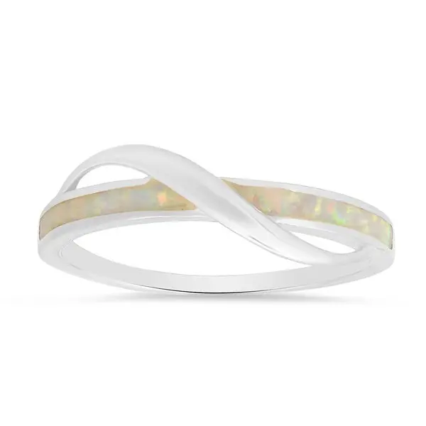 KYLIE HARPER Sterling Opal Wave Ring - Silver
