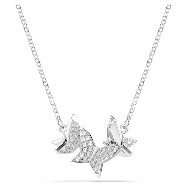 SWAROVSKI Idyllia Lilia Necklace With Butterfly Motifs - White