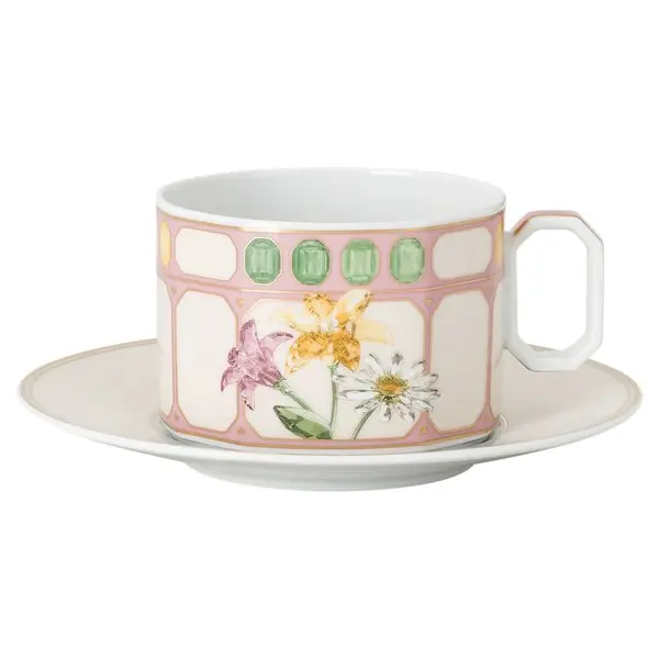SWAROVSKI Idyllia Teacup With Saucer - Multicoloured