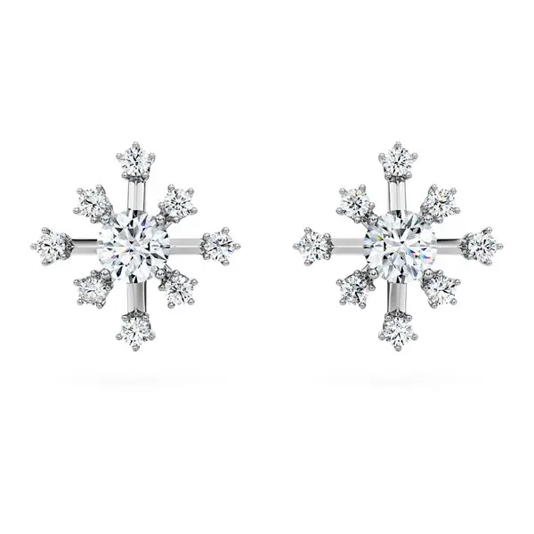 SWAROVSKI Galaxy Stud Earrings With Diamonds - White