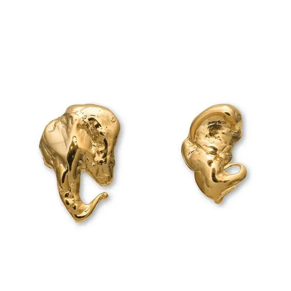 EVA REMENYI Euphoria Elephant Earrings 14k - Gold