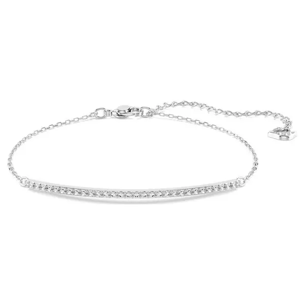 SWAROVSKI Rhodium-plated Pavé Crystal Bracelet - White