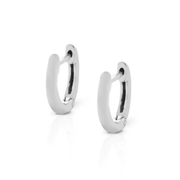 NELLOU JEWELLERY Rosie Huggie Earrings Sterling - Silver