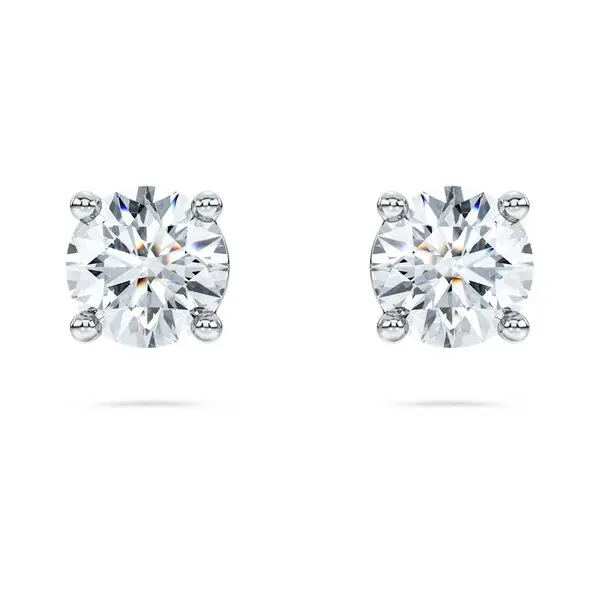 SWAROVSKI 18k Gold Solitaire Stud Earrings With 1.0 Carat Laboratory Grown Diamonds - White