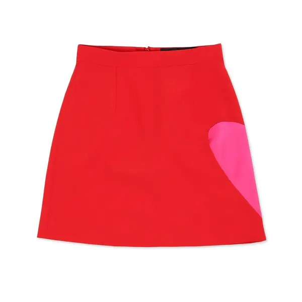MADEBYZA Mini Heart Skirt - Red