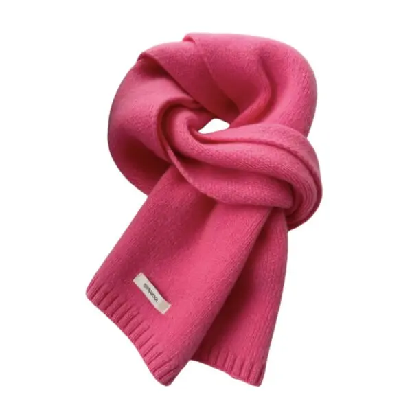 MY LITTLE NATURE Color Wool Scarf Australian Wool Scarf - Pink