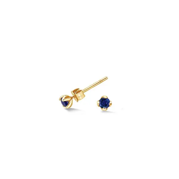 DOWER & HALL Blue Sapphire Orissa Studs Vermeil - Gold