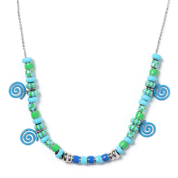 PINNOLE Blue / Green Panta Reai Necklace - Blue/green