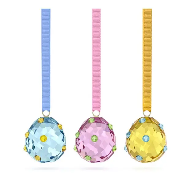 SWAROVSKI Idyllia Eggs Ornament Set - Multicoloured