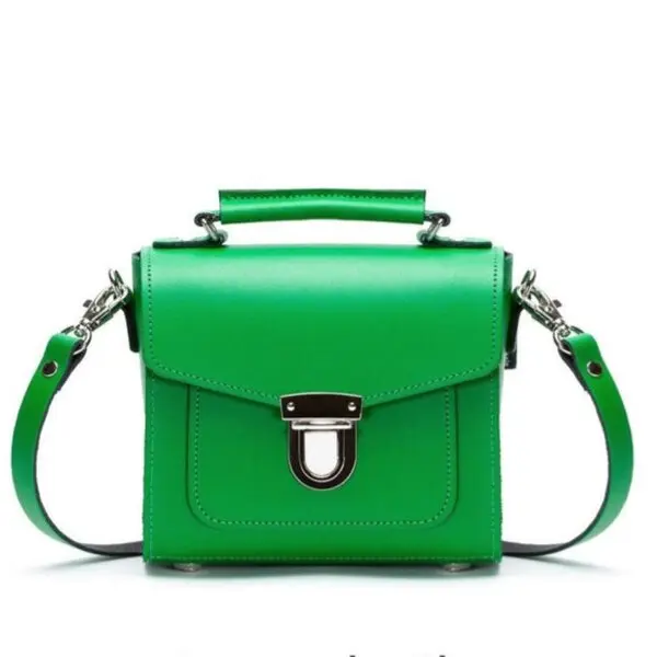 ZATCHELS Handmade Leather Sugarcube Plus - Green