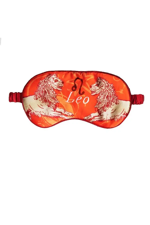 JESSICA RUSSELL FLINT Silk Eye Mask Leo - Red