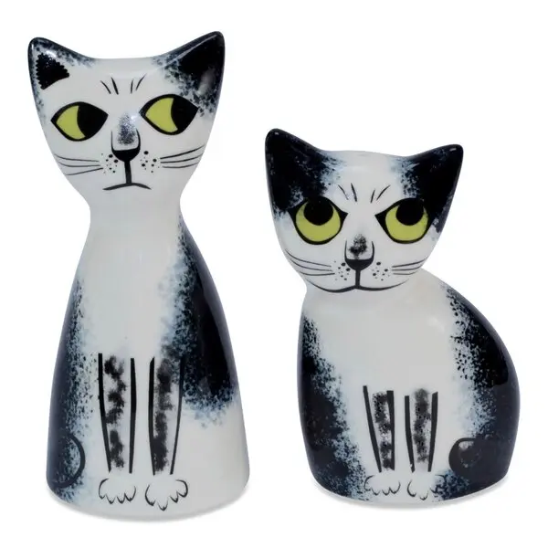 Hannah Turner Cat Salt & Pepper - Black