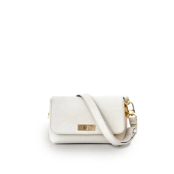 APATCHY LONDON Neutrals The Maisie Mini Stone Leather Bag - Black
