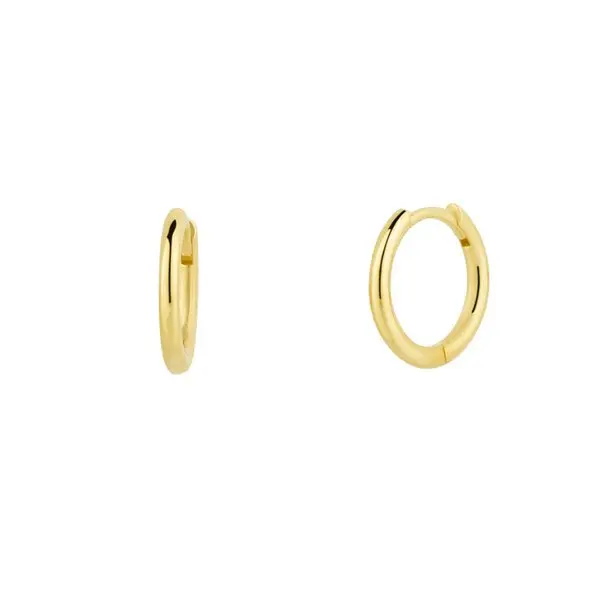 SPERO LONDON Fine 14ct Solid Hoop Earrings