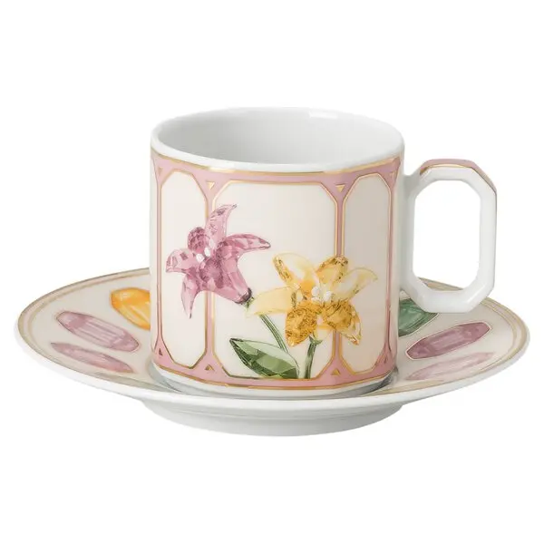 SWAROVSKI Idyllia Espresso Cup With Saucer - Multicoloured