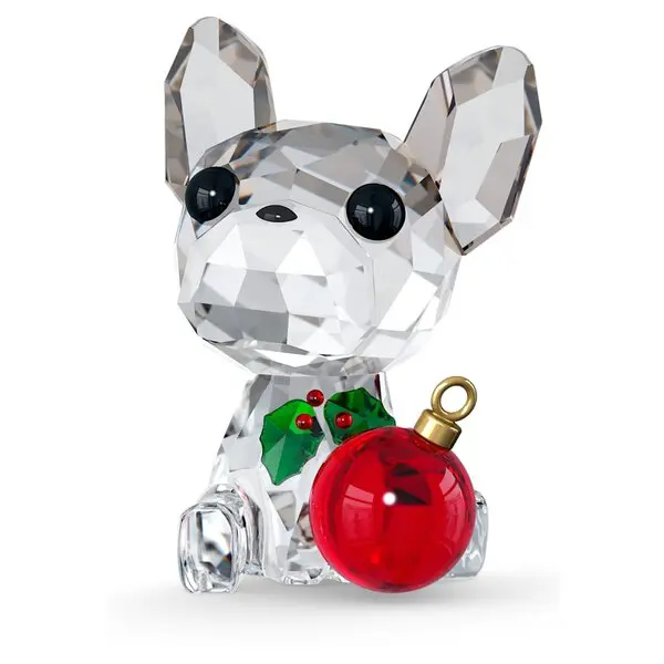 SWAROVSKI Holiday Cheers French Bulldog - Red