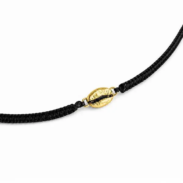 MOTHER NATURE JEWELRY Coffee Bean Bracelet, Handmade Dainty Coffee Charm Minimalist Jewelry, Sterling Silver - Gold