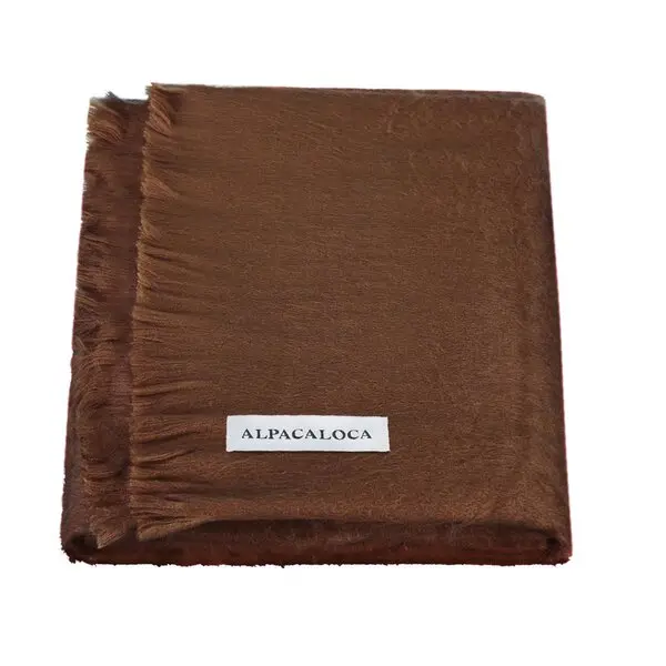 ALPACA LOCA Scarf/shawl Alpaca Wool - Brown