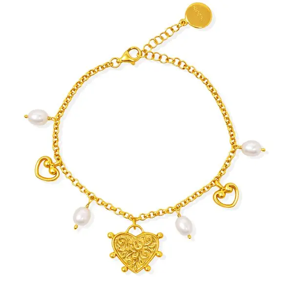 VINTOUCH ITALY Heartwork Vermeil Bracelet - Gold